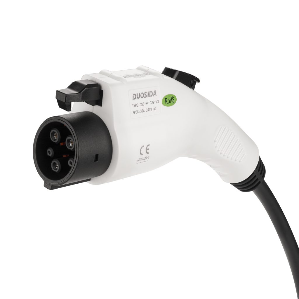 Elektromobilio įkrovimo kabelio adapteris iš Type 2 į Type 1 | EV Charge